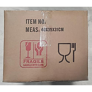 VEWEET, Series Nikita, Plates and Bowls Sets for 6, Square Dinnerware Sets, 24 Piece Dish Modern Plate Set, Minimalist Brown Lines Crockery Set