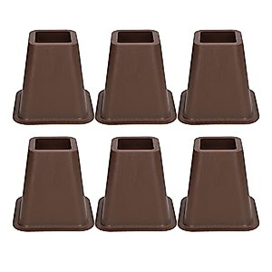 Furniture Risers, Set of 6 Non Slip Furniture Pads, Furniture Lifters, Child Safe Design with Glossy and Rounded Edges
