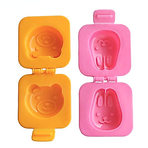 3Pcs Boiled Egg Mold Cute Cartoon 3D Egg Ring Mould Bento Maker Cutter Decorating Egg Tool 5 * 4.5 * 5CM
