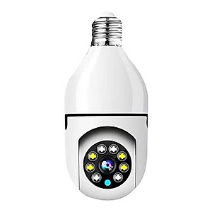 SCTEWELL Webcam WiFi Connection Voice intercom Mobile Detection Alarm Function Home System 1080P E27 Two Way Audio Network Wireless Camcorder