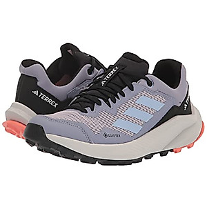 adidas Women's Terrex Trailrider GTX Trail Running Shoe, Silver Violet/Blue Dawn/Coral Fusion, 8
