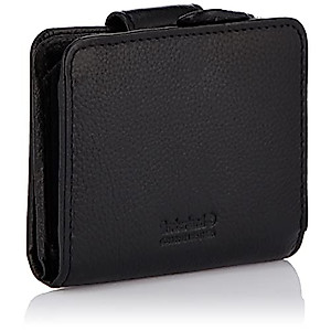 Timberland womens Leather RFID Small Indexer Wallet Billfold, Black, One Size US
