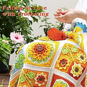 2 Pcs 100g Cotton Acrylic Yarn for Crocheting,Soft and Fluffy Crochet Yarn for Knitting and Crafts，4 ply Warm Yarn for DIY Slippers Cushions Dolls Bags Blankets Ornaments and Trinkets（Denim Blue）