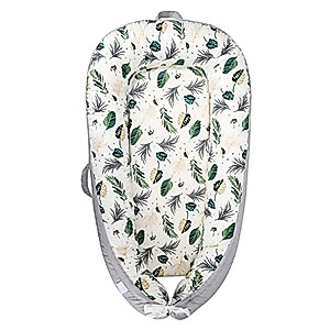 Baby Lounger Soft Cover Newborn Lounger Cover Infant Lounger Cover Floor Seat for Lounger Color Green Leave