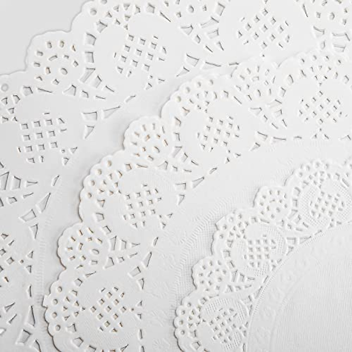 HAKSEN 36 PCS Paper Lace Doilies Combo,Pack 12 each 6.5", 8.5", 10.5"