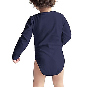 Let's Roll Golf Cart Baby Bodsuit Long Sleeve Rompers Cotton Jumpsuit Outfits Navy, 0-6 Months