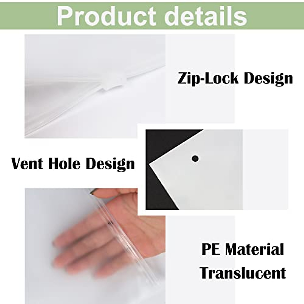 komstuon 20pcs Travel Storage Ziplock Bags, Frosted Resealable Zip Clothing Plastic Bags, Travel Storage Bags for Luggage Ziplock Storage Bags for Clothes Travel Underwear Shoes (5 Sizes)