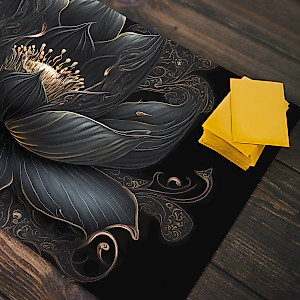 Ornamental Lotus Deskmat Playmat Inked Gaming TCG Game Mat for Cards (13+)