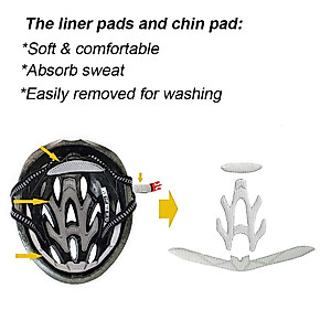 UPANBIKE Adult Bike Helmet Mens Bike Helmet Riding Helmet One-Piece Adjustable Womens Bike Helmet Head Safety Protection for Mountain Bike Road Bike(Pink+Black)