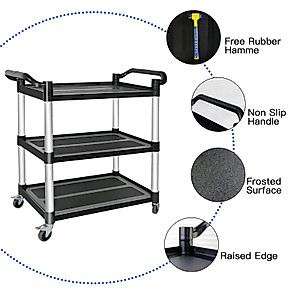 MAYNIYJK Collapsible Rolling Crate with Wheels, Foldable Utility Cart, Folding Portable Rolling Crate with Wheels, Collapsible Cart Storage Box with Telescoping Handle for Shopping Teacher Use
