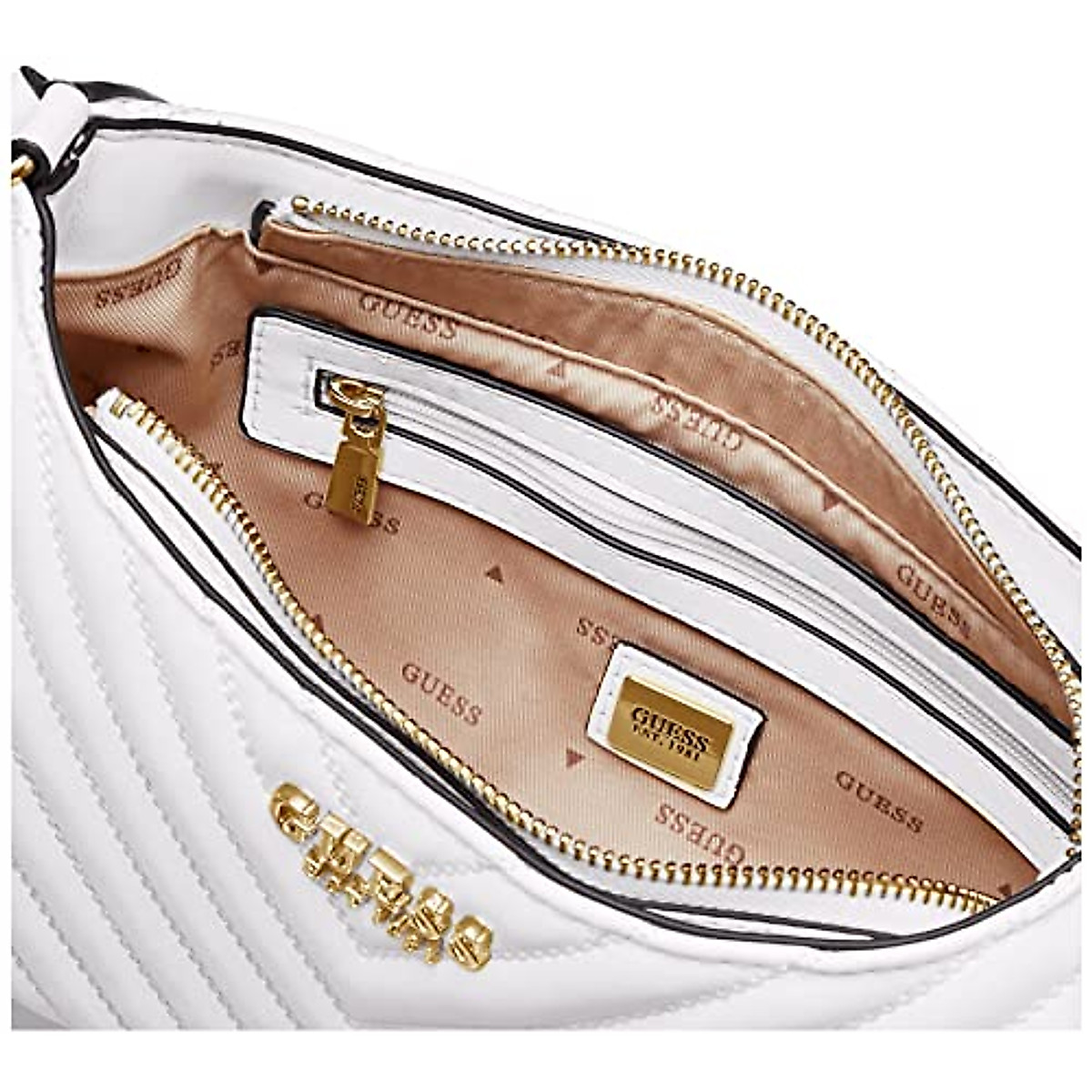 GUESS(ゲス Women Casual Bag, WHI, One Size