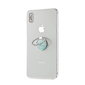 LAX Gadgets  Cell Phone Ring Holder - Finger Ring for Phone Case Easy Back Grip, Stand, Holder for All Smartphones Including iPhone & Android Phone - Laurel Turquoise
