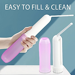 Portable Electric Foldable Handheld Travel Bidet - Mini Personal Hygiene Sprayer with 2 Pressure Options for Postpartum Care, Perineal & Hemorrhoid Treatment (Violet)