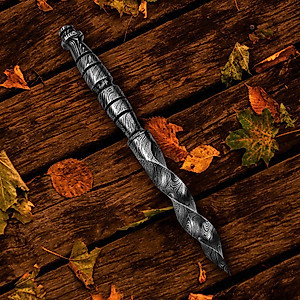 Damascus Steel blade Knife - Camping Hunting Hiking Outdoor