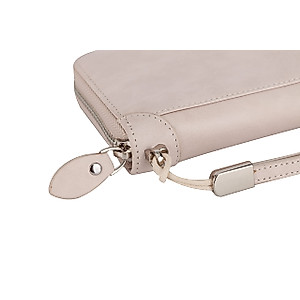 DORIS&JACKY Women Leather Wallet Rfid Blocking Large Capacity Zipper Around Travel Wristlet Bags