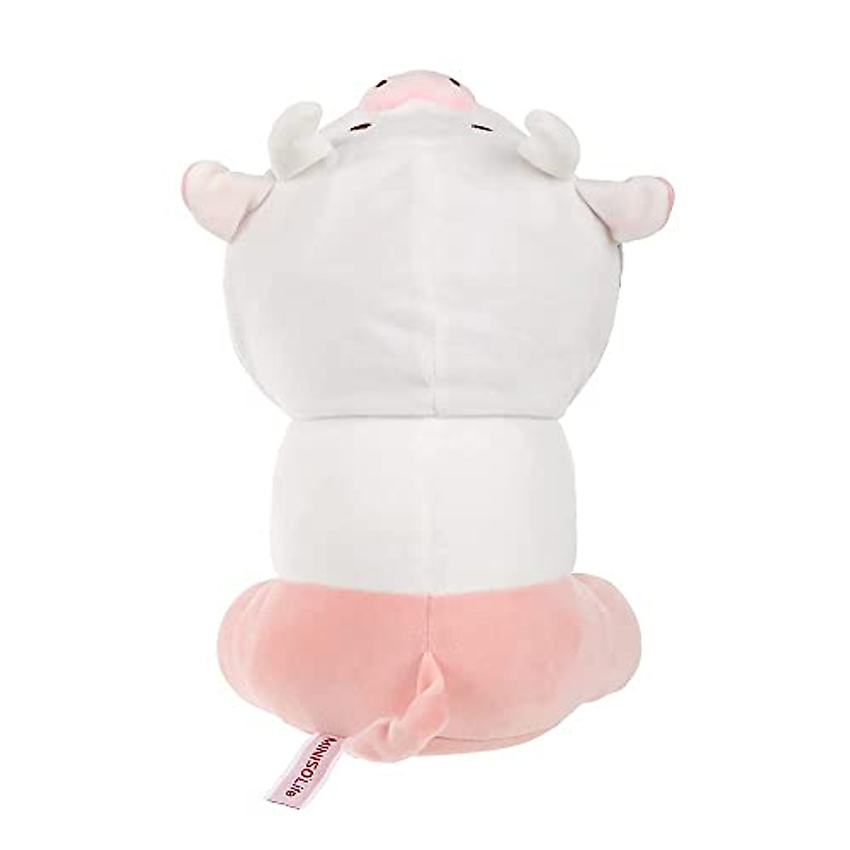 MINISO 12'' Sitting Piglet Stuffed Animals Kawaii Plush, Pig Cute Soft Plushies Body Pillow, Piglet Plush Throw Pillow Doll Plush Toys Gift for Valentine's Day Christmas(Cow Hoodie)
