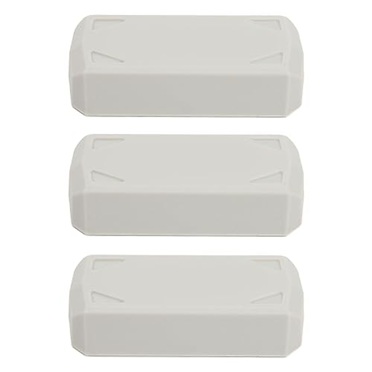 Focket Drone Battery Dust Cover, Compact TPU Waterproof Cover for Drone Battery Port 3pcs for AntiCollision (Grey)