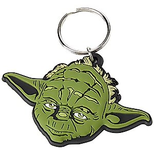 STAR WARS, RK38345C, Yoda Rubber Keychain, Multi-Color, 4.5 x 6cm