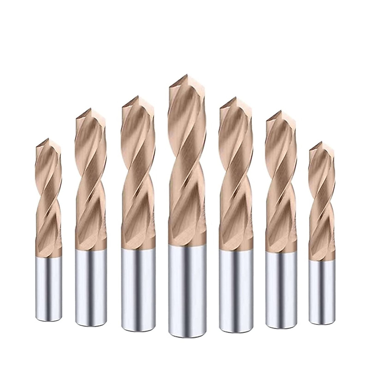 VIEUE Drill Bits Coated Solid Carbide Drills for CNC Machining Centers Carbide Drills 1.0-20mm Metalworking Drills (Color : 10pcs, Hole Diameter : 10x40x70)