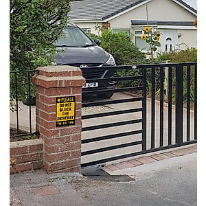 Please Do Not Block The Driveway Metal Sign No Parking Sign for Outdoor Street Decor 12" * 8" (510)