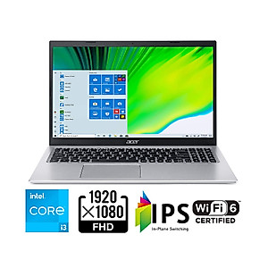 Acer Aspire 5 A515-56-363A, 15.6" Full HD IPS Display, 11th Gen Intel Core i3-1115G4 Processor, 4GB DDR4, 128GB NVMe SSD, WiFi 6, Backlit Keyboard, Windows 10 Home (S mode)