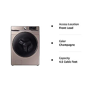 Samsung WF45R6100AC 4.5 Cu. ft. Champagne Front Load Washer with Steam