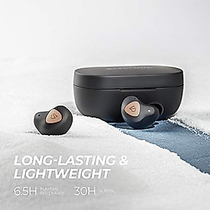 SoundPEATS Truengine 3 SE Wireless Earbuds with Dual Dynamic Drivers, 30 Hours Playtime, Touch Control, Bluetooth Headphones with Dual Mic, Stereo Sound in-Ear Earphones, Compact Charging Case (USB-C)