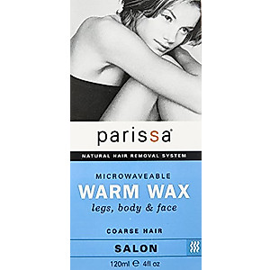 Parissa Natural Hair Remover Microwaveable Warm Wax, 4 Fl.Oz