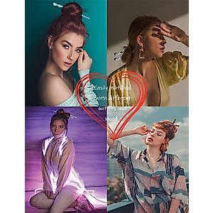 12 Pieces Acetate Hair Sticks Tortoise Shell Hairpin Leopard Shell Hair Pins Chinese Hair Sticks for buns Hair Styling Accessories Hair Chopsticks for Women Girls,12 Style Not Repeating Pattern