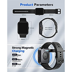 Smart Watch for Men Women(Answer/Make Call), Alexa Built-in,1.7'Fitness Watch with Heart Rate SpO2 Sleep Monitor 60 Sports IP68 Waterproof Activity Trackers and Smartwatches for iPhone Android Phones