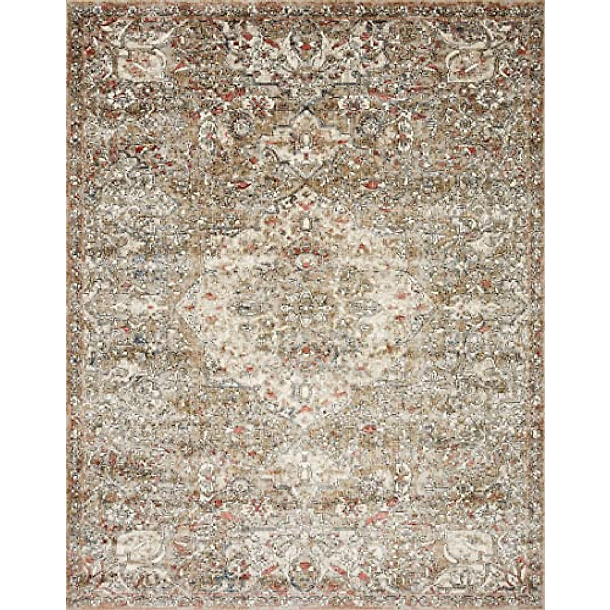 Loloi II Saban Collection SAB-07 Straw/Beige, Traditional 9'-4" x 13' Area Rug