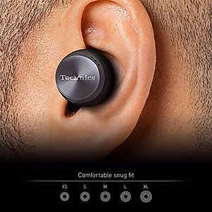 Technics True Wireless Earbuds | Bluetooth Earbuds | Dual Hybrid Technology, Hi-Fi Sound, Compact Design | Alexa Compatible | (EAH-AZ70W-K), Black (Discontinued by Manufacturer)
