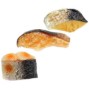 3pcs Imitation Fish Nuggets Small Food Ornament Bowl Fillers for Home Decor Realistic Seafood Model Ocean Animal Figures Small Cake Dummies Fake Seafood Food Play Child Octopus PVC