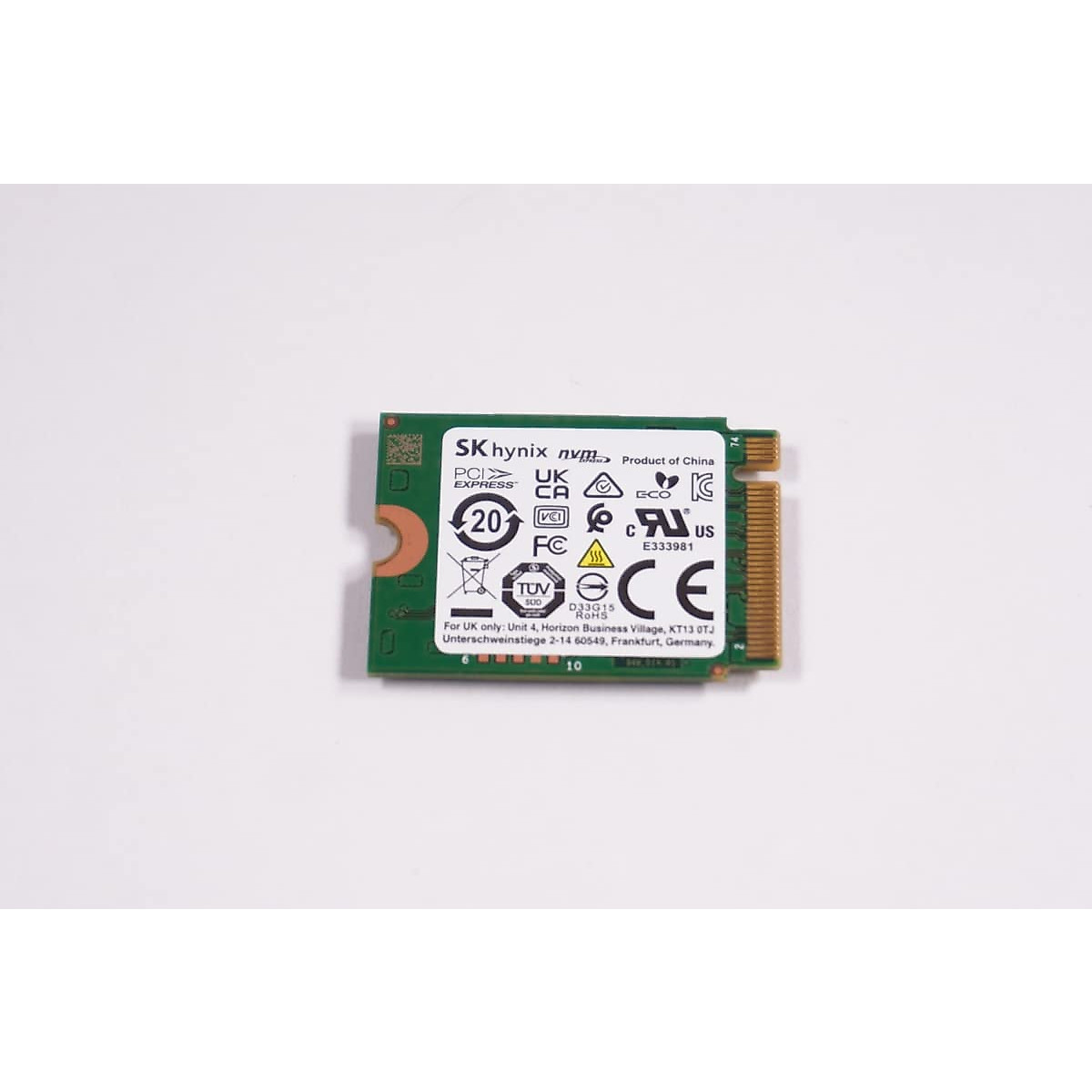 FMB-I Compatible with R1DG8 Replacement for Dell 512GB NVMe PCIe gen 3x4 SSD Drive i7620-5624SLV-PUS