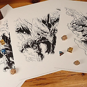 Fanattik Dungeons & Dragons Lithograph Set