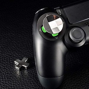 eXtremeRate Magnetic Metal Buttons for PS4 Controller, Adjustable Dpads Replacement Parts for PS4 Slim Pro Controllers (3 in 1)