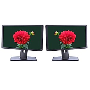 Dell Dual P1913T Wide Screen 19 inch Desktop Computer Tower Monitor for Home Office, LED Backlit Display, (VGA, Display, DVI Ports) 5ms Response time (Renewed)