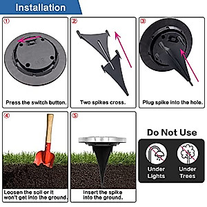 Solar Lights Outdoor Waterproof, 12 Pack Solar Ground Lights, Solar Garden Lights, Bright Solar Disk Landscape Lights for Lawn Patio Deck Pathway Yard Walkway(Warm Light)