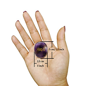 SOLICIEL Amethyst Crystal Pocket Hug, Get Well Gifts for Best Friends Thinking of You Long Distance Gifts Just Because Gift for Women Men Christmas Stocking Stuffers