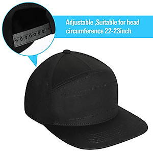LIOVODE LED Hats,LED Caps Display Message Bluetooth Editable Cool Hat for Party Black
