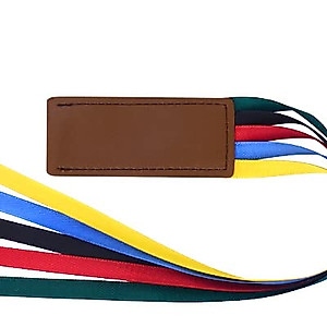 Bible Bookmark, 2 Pcs Personalized Leather Bookmark with Text, with Colorful Ribbons Bookmark for Books (2)