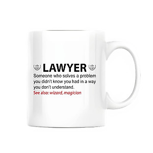 Law Meaning Definition Gift for Lawyers 11oz 15oz White Coffee Mug