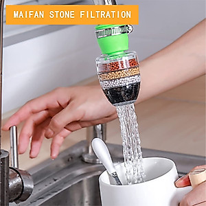 Universal Interface Faucet Filter Kitchen, 3pcs Water Filter Faucet Bathroom Sink, Universal Interface Activated Carbon Cleaning Purifier (3 PCS)