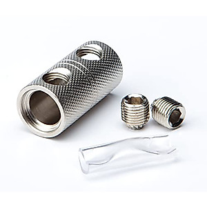 Harmony Audio HA-WC0 Car Stereo Power or Ground 1/0 Gauge Wire Splice Coupler - Nickel Plated