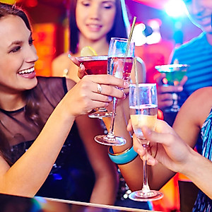 Whaline 200Pcs Iridescent Paper Straws Glitter Disposable Straws Clinquant Drinking Well Crafted Straws for Juices Shakes Birthday Wedding Baby Shower Decoration Unicorn Mermaid Party Event Supplies