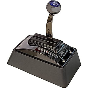 B&M AUTO RATCHET QUICKSILVER SHIFTER,BLACK FINISH,UNIVERSAL 3 & 4 SPEED,12.23" SHIFT LEVER LENGTH,COMPATIBLE WITH GM TH350,TH400,700R4,200R4,4L60, 4L60E - 4L80E TRANSMISSIONS
