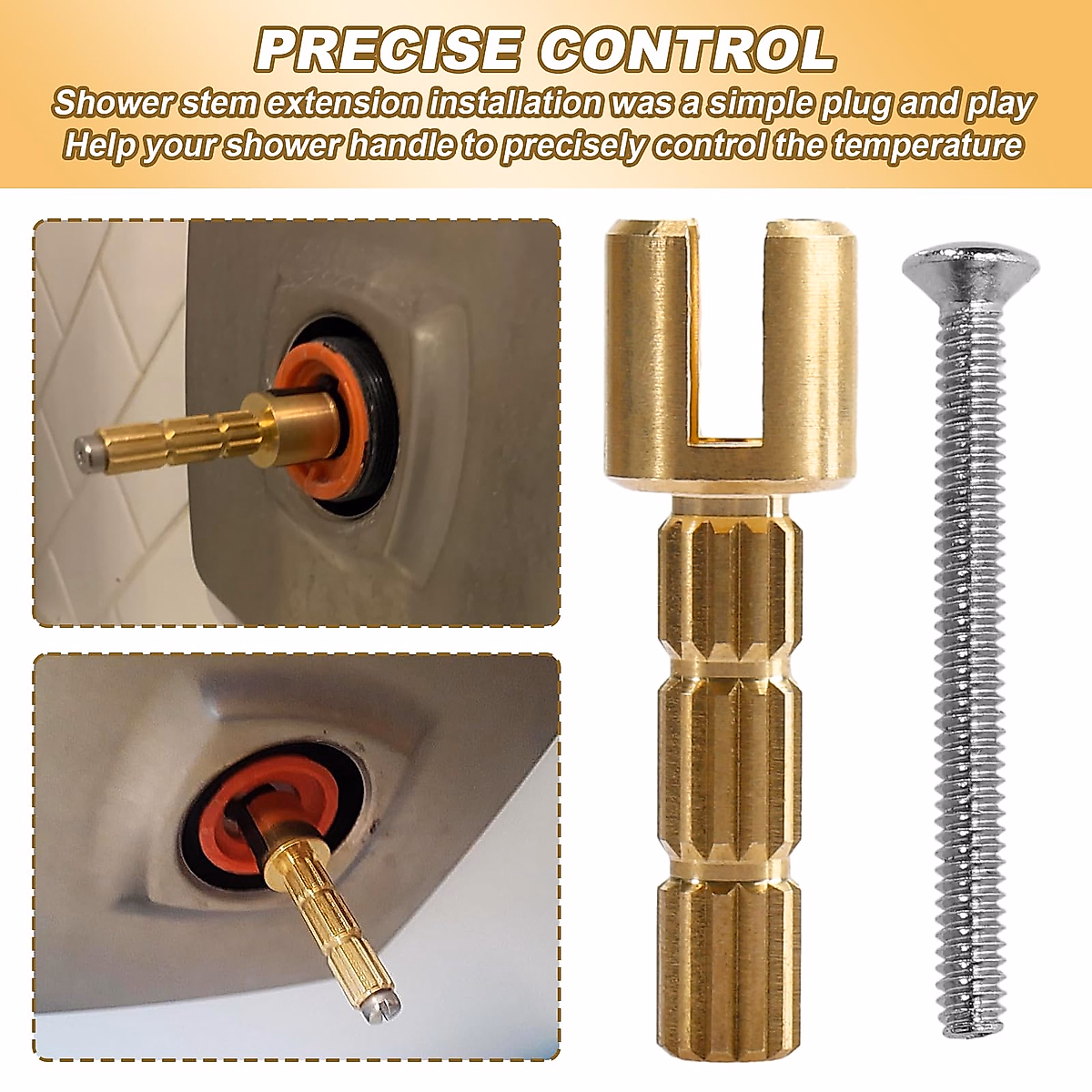 for Pfister 970-0770 Plumbing-Equipment Replacement Shower Valve Extender Faucet Handle Stem 2Pcs