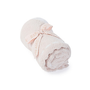 Barefoot Dreams CozyChic Scalloped Receiving Blanket - Pink & Tutu,30" x 32"