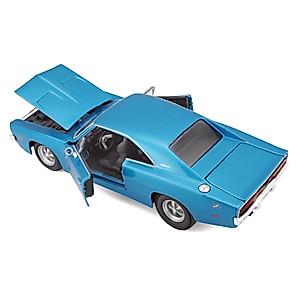 1969 Dodge Charger R/T Blue 1:25 Diecast Model Car