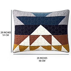 PENDLETON 29270 Explorer Twin-Twin XL Quilt Set Soft Cotton Bed Cover Rustic Machine Washable Bedspread Luxury Coverlet Set Cozy Lightweight Quilt and Pillow Shams Set, Twin, Grey